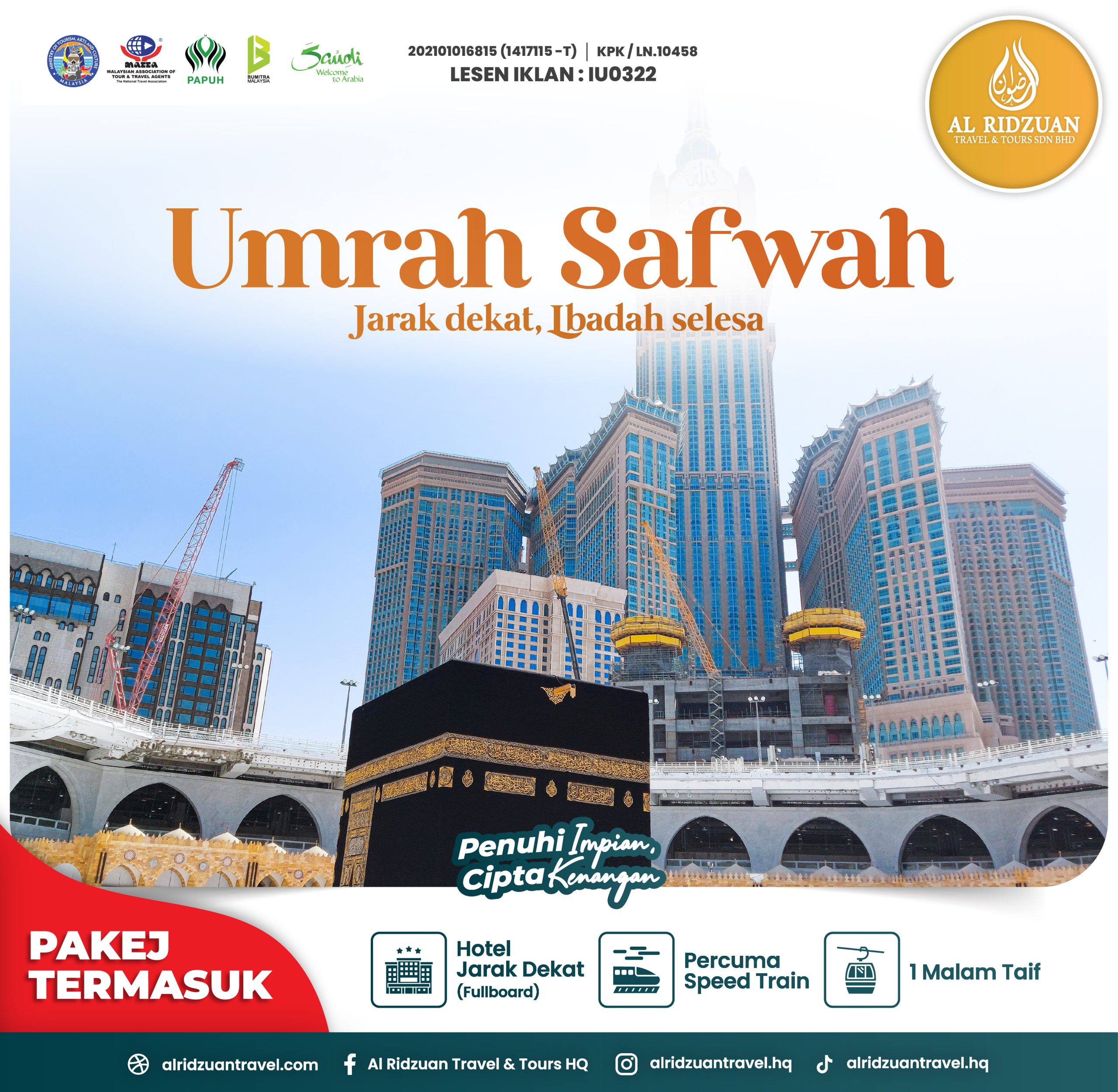 Umrah Premium - Al Ridzuan Travel & Tours Sdn.Bhd.