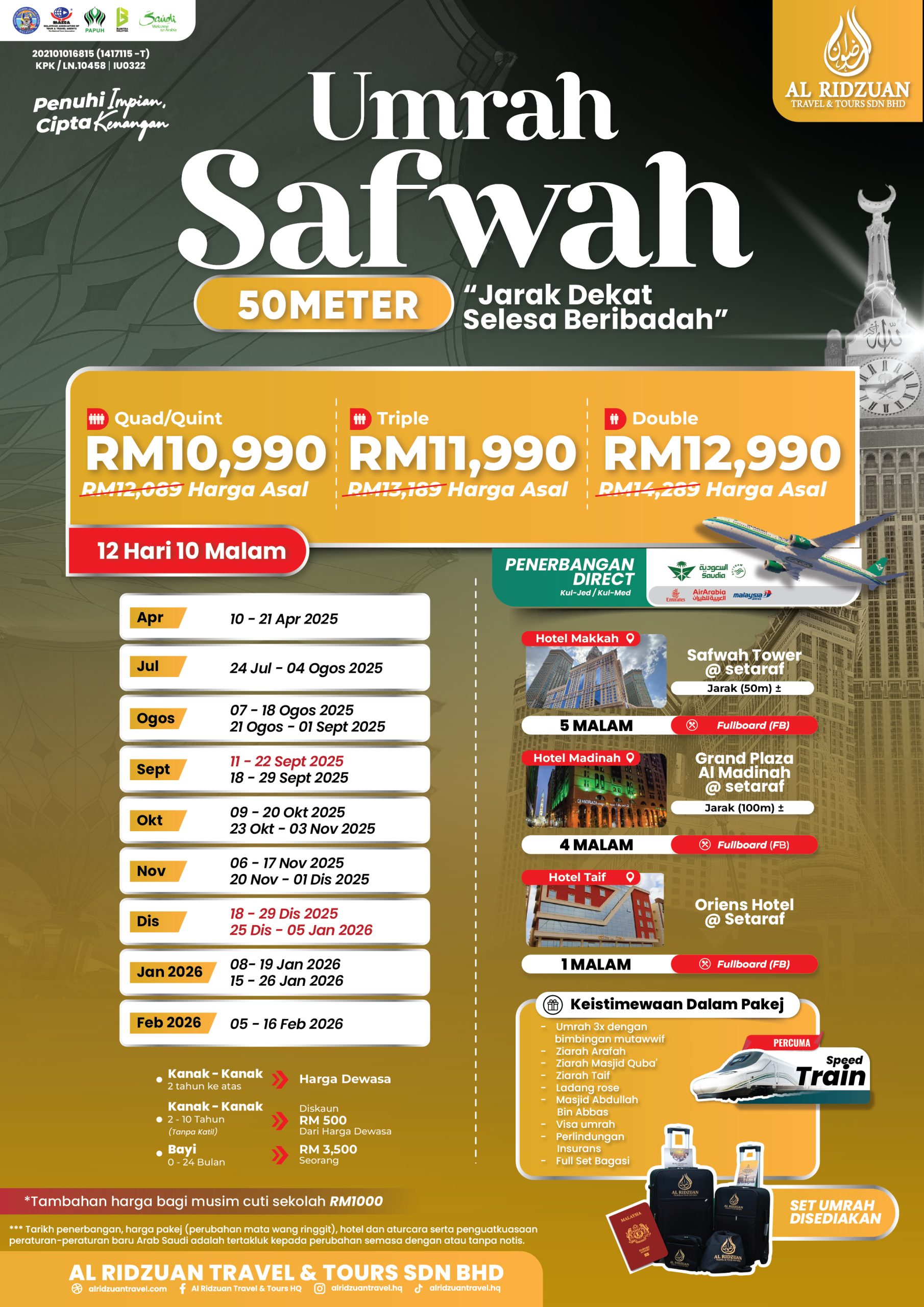 Umrah Safwah - Al Ridzuan Travel & Tours Sdn.Bhd.